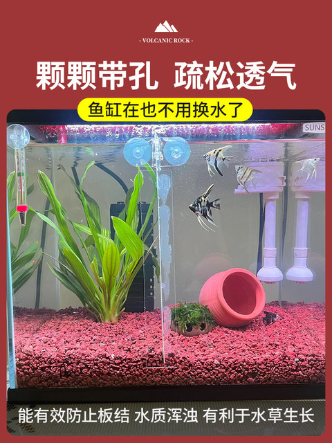 Volcanic stone fish tank special water grass mud ecological fish tank ...
