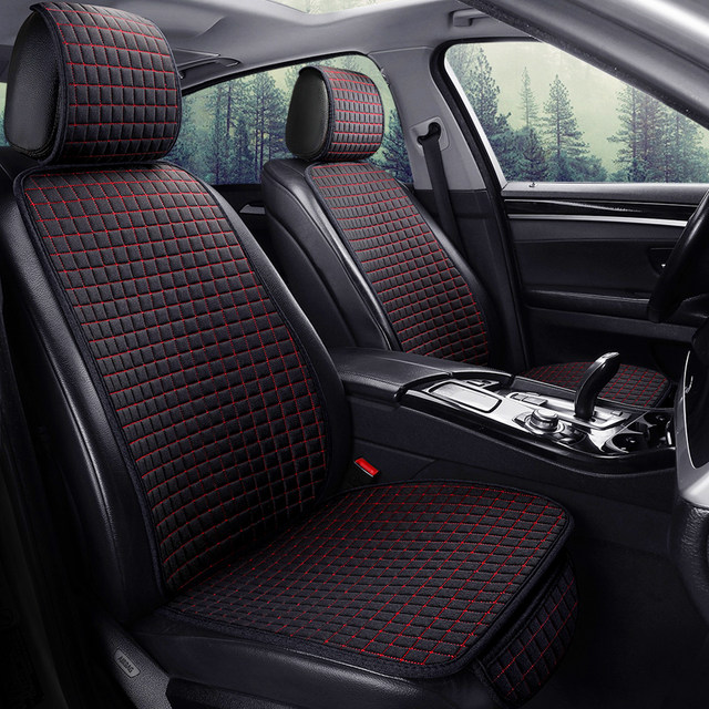 Car backrest linen four-season universal non-slip Xiaoman lumbar ...