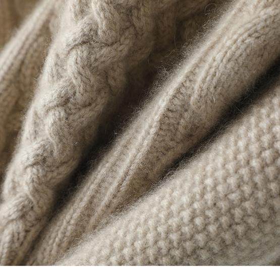 Qi Chao is full of craftsmanship! Heavy thickened cashmere zipper ...