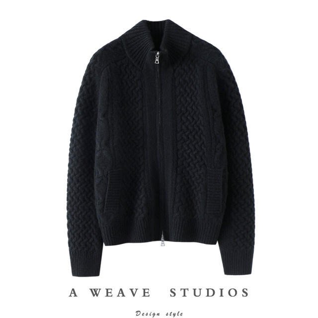 Qi Chao is full of craftsmanship! Heavy thickened cashmere zipper ...