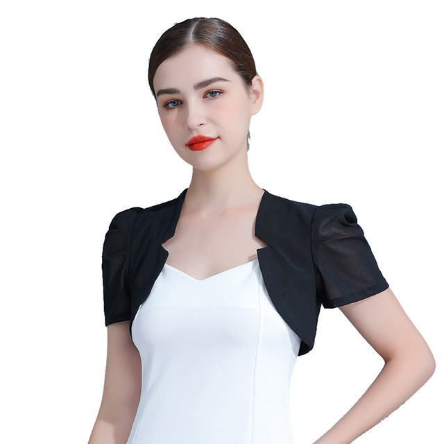 Mesh shawl women's summer all-match short thin coat 2024 new short ...