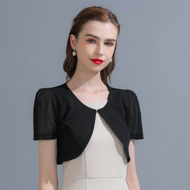 Mesh shawl women's cheongsam outer summer short 2024 new small shawl ...