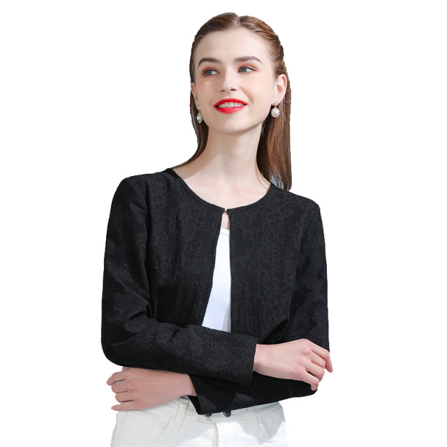 Pure cotton shawl women's summer versatile short style short jacket ...