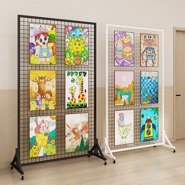 Shelves, iron grids, wire mesh display grids, kindergarten works ...