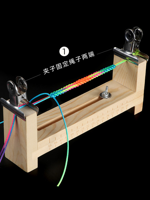 Bracelet braiding artifact tool red rope braider hand rope braiding ...