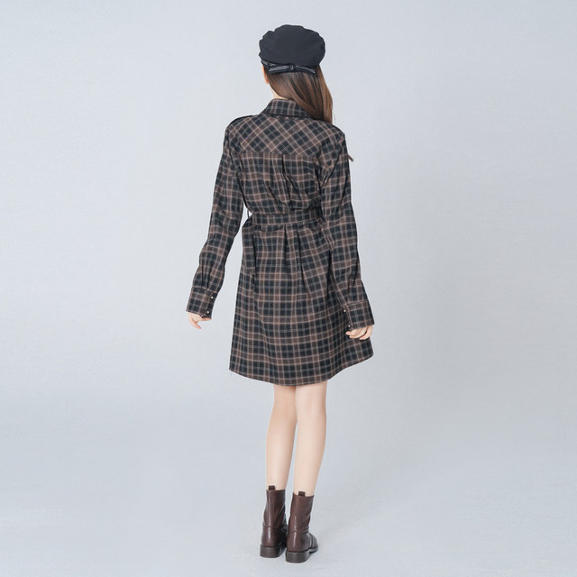 D-HARRY/Dihari autumn new versatile coffee-colored dress for women to ...