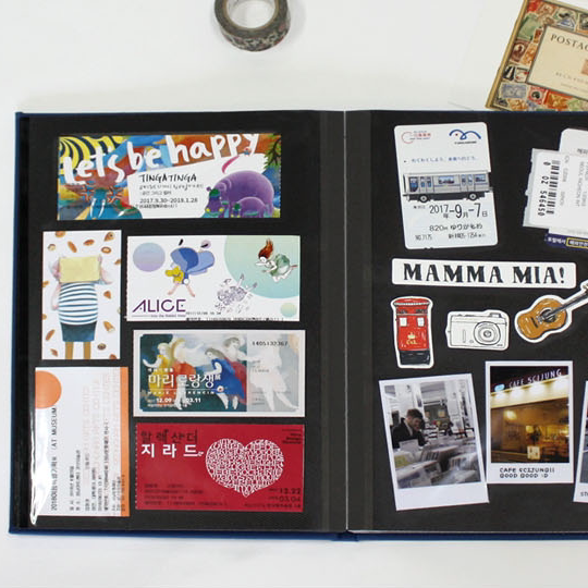 Korean photo album that records life, diy hand-made sticky photo album ...