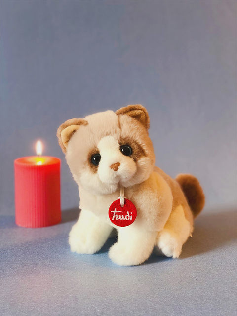 Italian trudi off-white cat doll cat plush toy cute doll children's ...