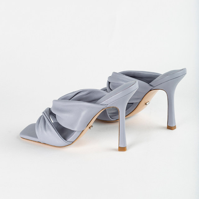 TONYBIANCO Sandals Women's High Heels Muller Square Toe Open Toe Simple ...