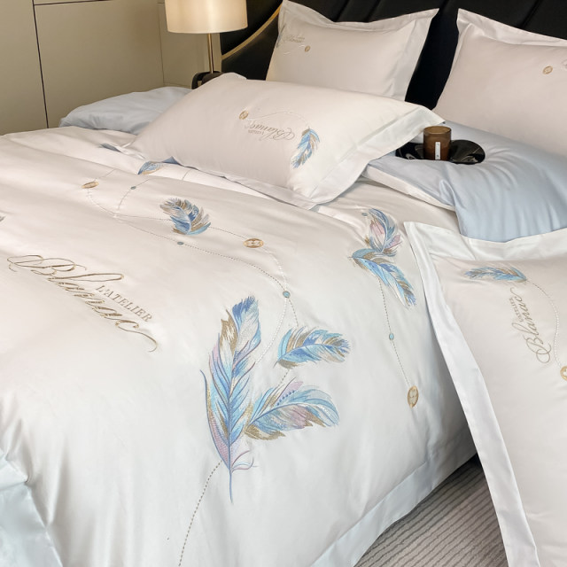 High-end Class A 180-count long-staple cotton four-piece set of pure ...