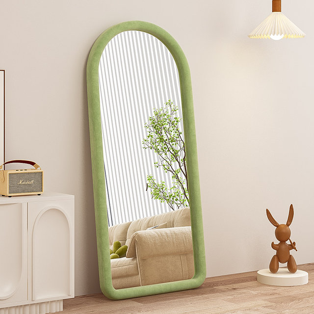 Summer mirror floor mirror cream INS wind dressing mirror hanging wall ...