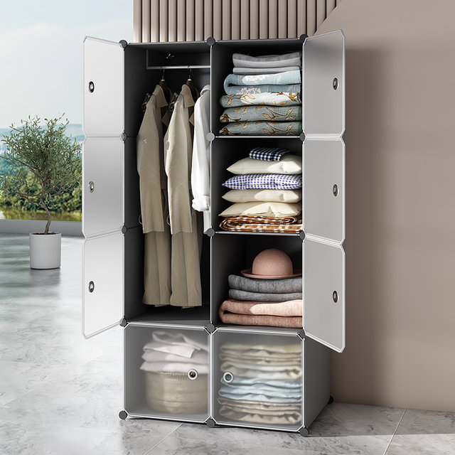 Simple small wardrobe rental room for single dormitory bedroom home ...