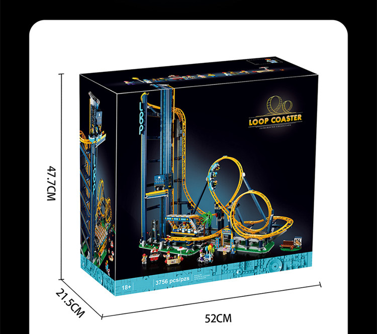 China building block creative series 10303 tumbling vertical roller ...