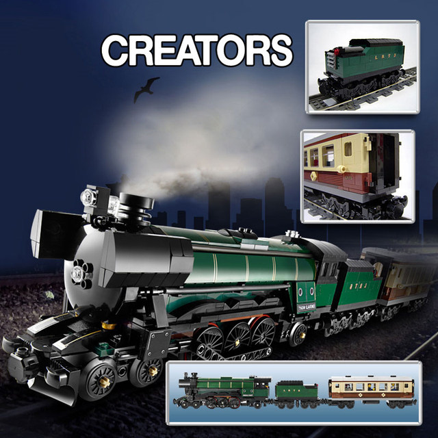 Creative Emerald Night Steam Locomotive 10194 Children's Educational ...