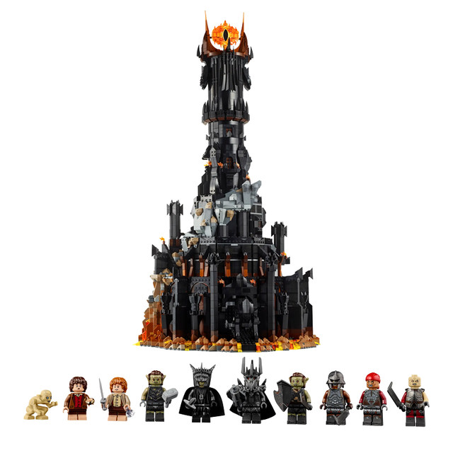Chinese Building Blocks Ring King: Baladu 10333 Black Tower Large Boy ...