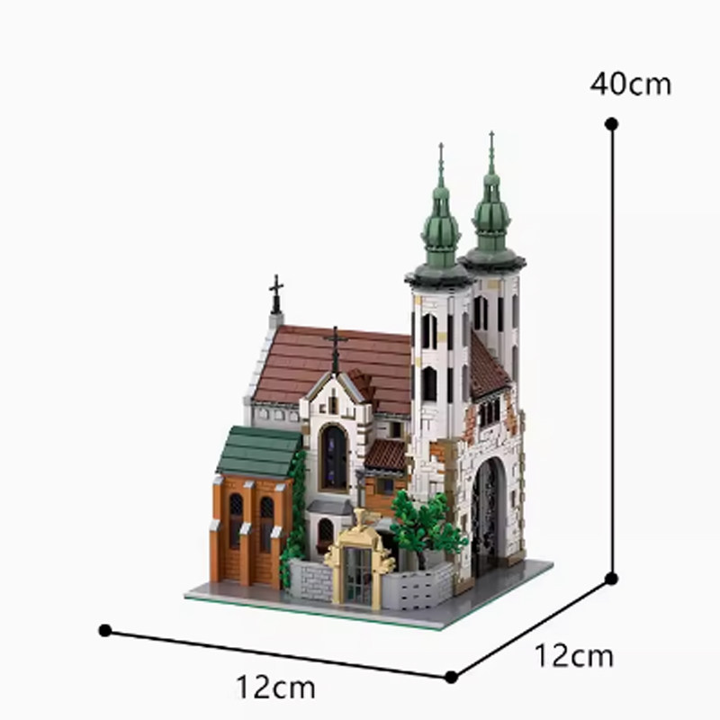 Chinese building blocks MOC-124447 European style building street view ...