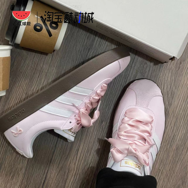 Watermelon sneakers custom Adidas NEO VI Court tree Young Adult heart ...