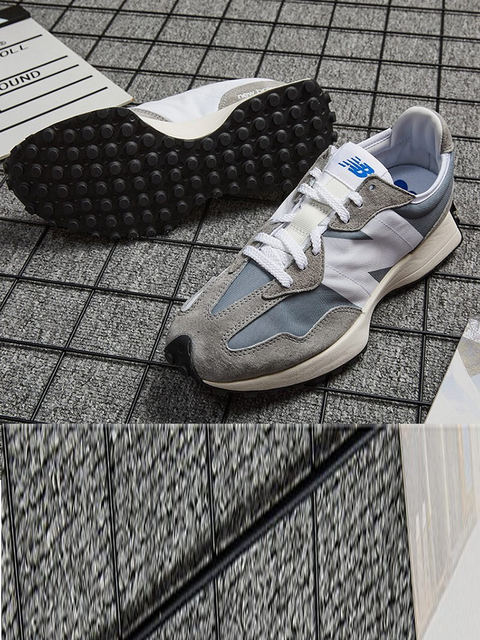 New Balance official authentic NB327 Yuanzu gray sports casual shoes ...