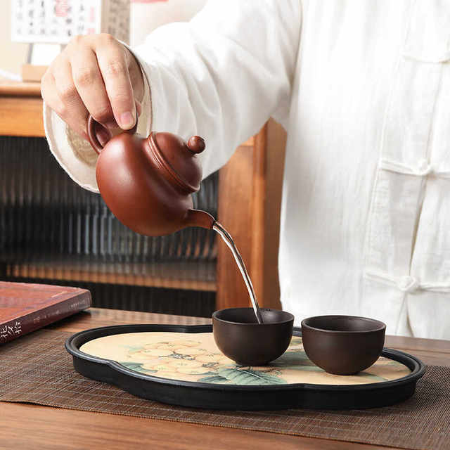 Creative tea tray small water absorption dry bubble table teapot small ...