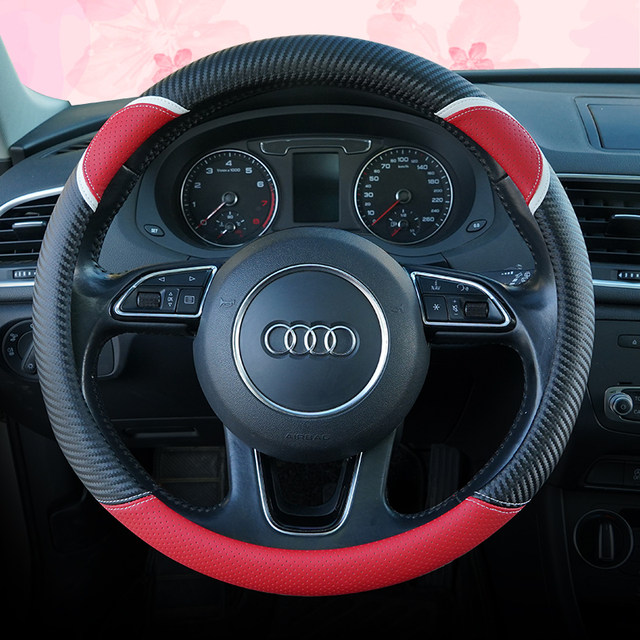 Audi A4L/A4/A3/A6/A6L/Q2L/Q3/Q5/Q5L/A3l four-season female cute steering wheel cover