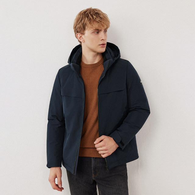 Navigare Italian small sailing casual white duck down jacket men's ...