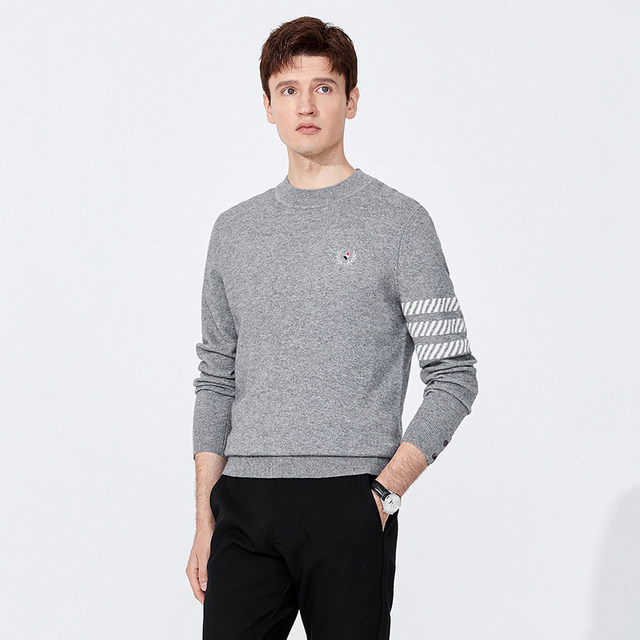 Navigare Italian small sailing boat round neck pullover sweater men's ...