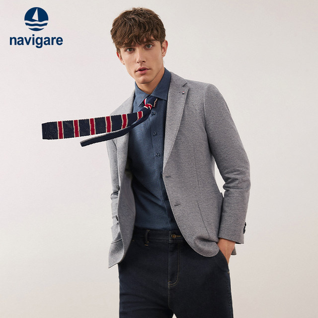 [Wool] Navigare Italian sailing gray casual suit Men's autumn new ...