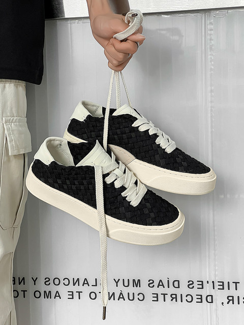 Men's shoes 2025 new summer breathable mesh panel shoes trendy brand ...