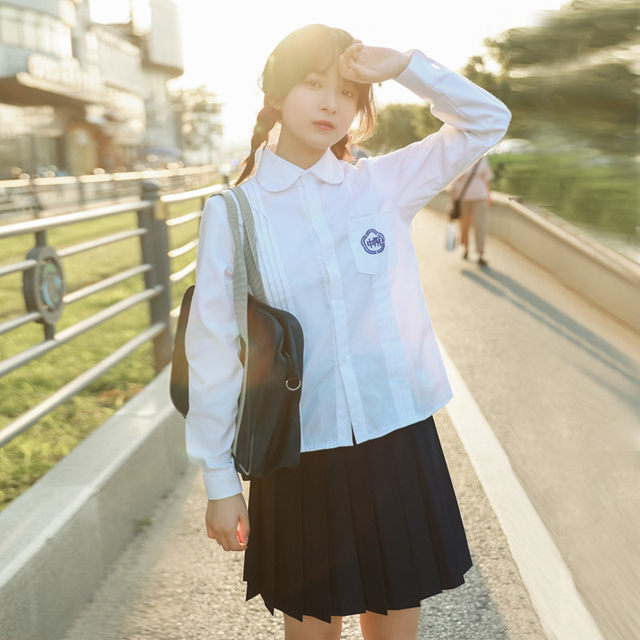 Affiliated middle school uniform JK uniform wind piano pleated short ...