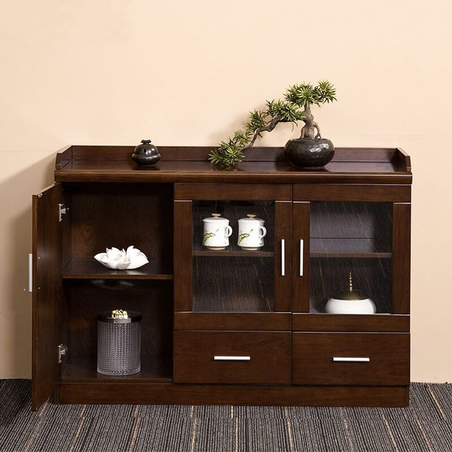 1.2 meters of modern Chinese -style drawer dining cabinet solid wood ...