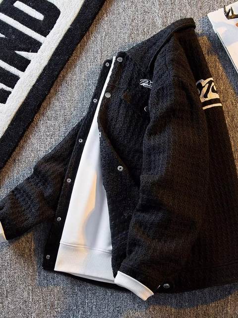 High-end coarse small fragrance jacket for men's spring and autumn ...