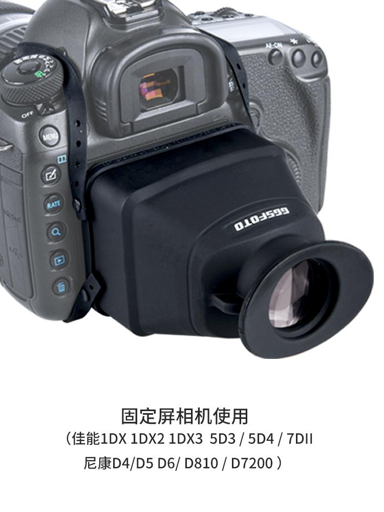 Ggs Canon Viewfinder Vergrößerer - 6D2, Nikon D7200, D750, 5D3, Fuji Kameras