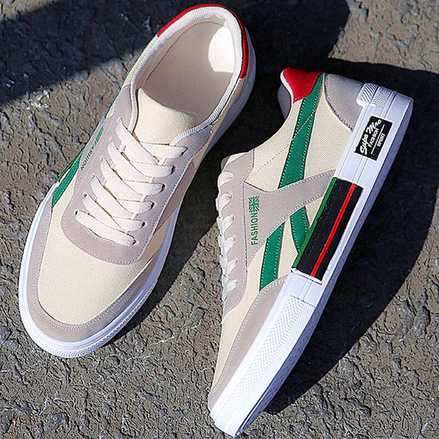 Low canvas shoes Men's spring 2025 new breathable casual flat shoes ...