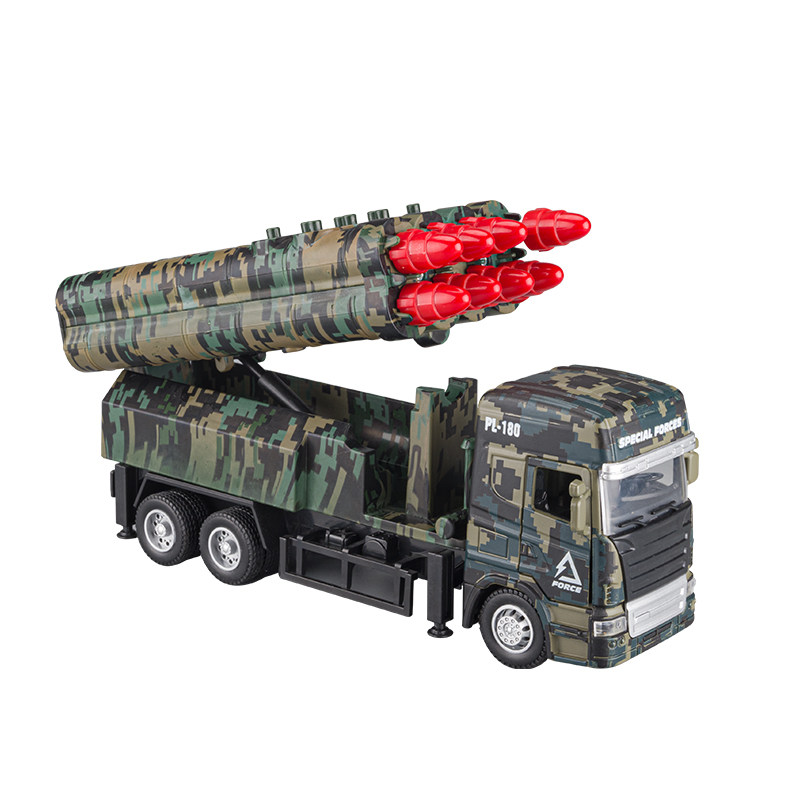 Missile Launch Vehicle Metal Model Tank Rocket Launcher Toy