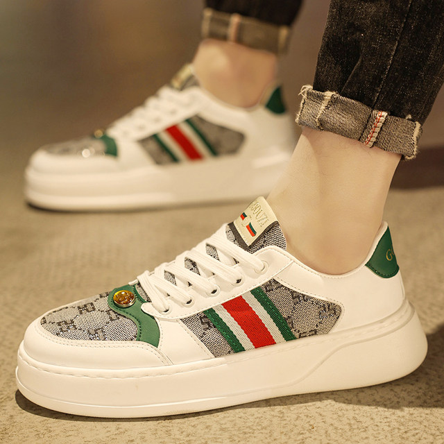 2023 Summer breathable Thick Sole invisible Hidden Heel men's shoes ...