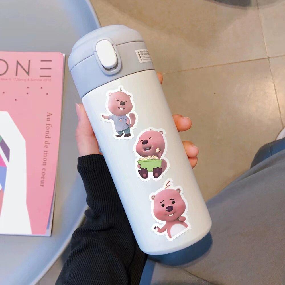 Cute loopy Ruby Little Beaver Sticker Handbook Expression Pack Cartoon ...