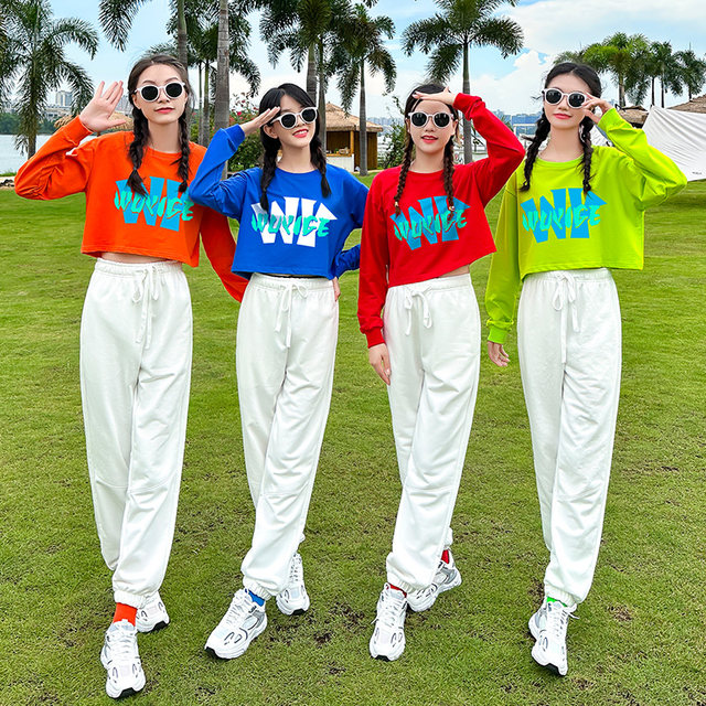 Jazz Dance Clothing for Girls' Group Autum Jazz Style Dance Tops Loose ...