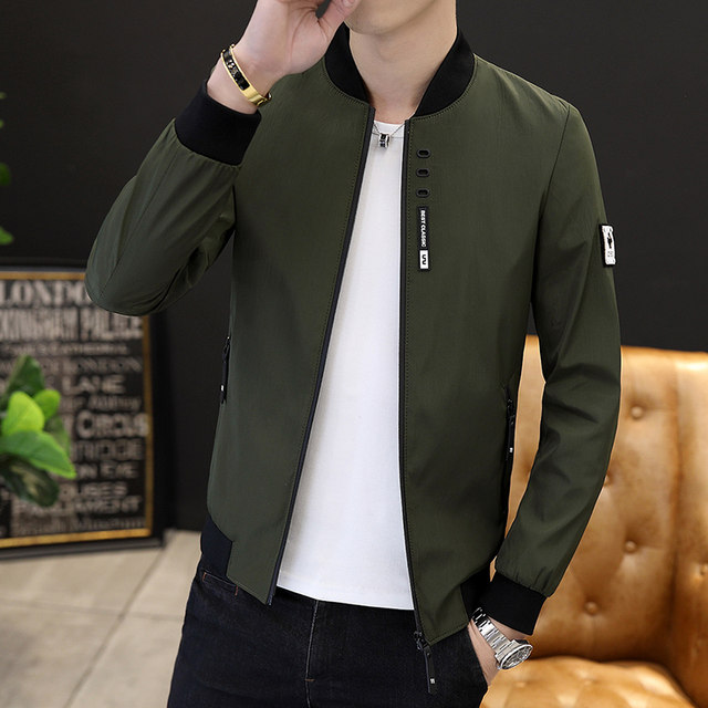 Men's Jackets Spring 2024 New Youth Korean Style Slim Trendy Casual ...