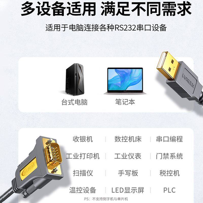 Greenlink USB to Serial Cable Com Port DB9 Pin Serial Cable - USB ...