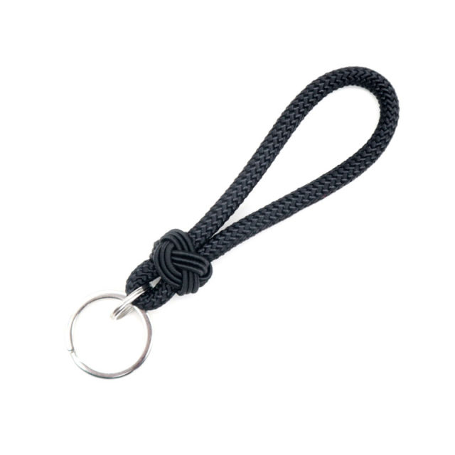 Key ring thickened finger ring braided car key chain pendant rope wrist ...