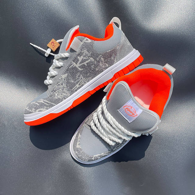 SUPSTORM summer new thickened shoes tongue volcanic gray orange bread ...