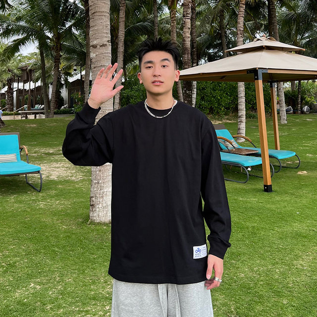 SANBAI three hundred spring and autumn basic long-sleeved T-shirt men's ...