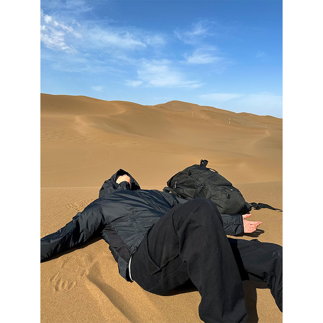 SANBAI Sanbai retro pocket splicing overalls men's autumn street ...