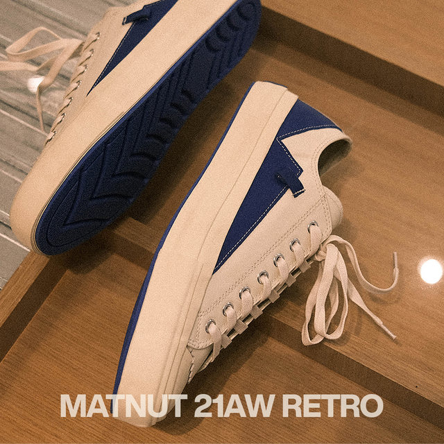 MATNUT Retro 6 Colors Cowhide Heightening Thick Sole Original Design ...