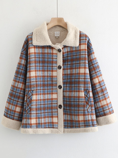 Huiyi Pavilion Autumn and Winter Female Lamb Woors Water Woolen Coat ...