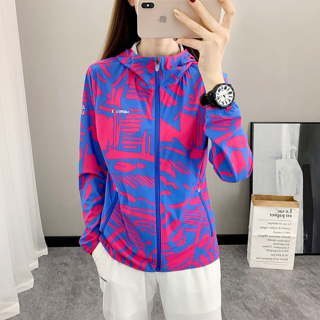 Popular summer sun protection clothes for women UPF50+ ice silk thin ...