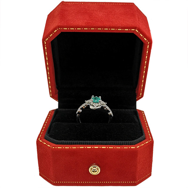 2024 New Golden Jewelry Box Wedding Ring Box Box Blind Earrings ...