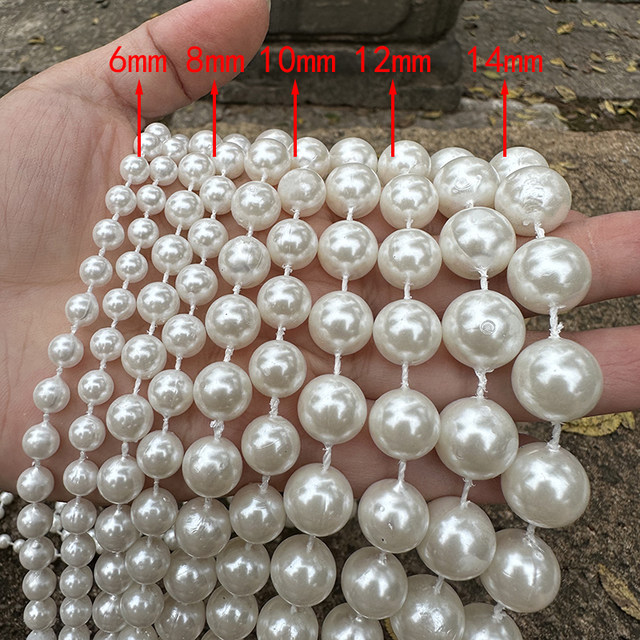 Pearl skewers rolled tube connecting beading beads, wedding ceiling ...