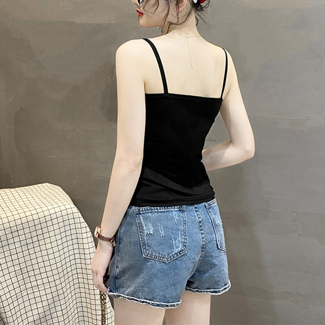 Modal small camisole women's spring and autumn thin slim fit outer wear ...