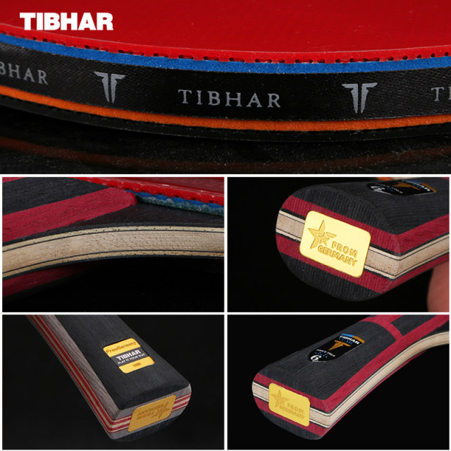 TIBHAR German tall and straight table tennis racket single shot ...